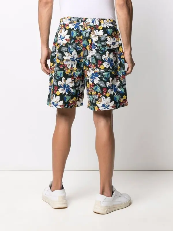 You Must Create Floral Drawstring Shorts