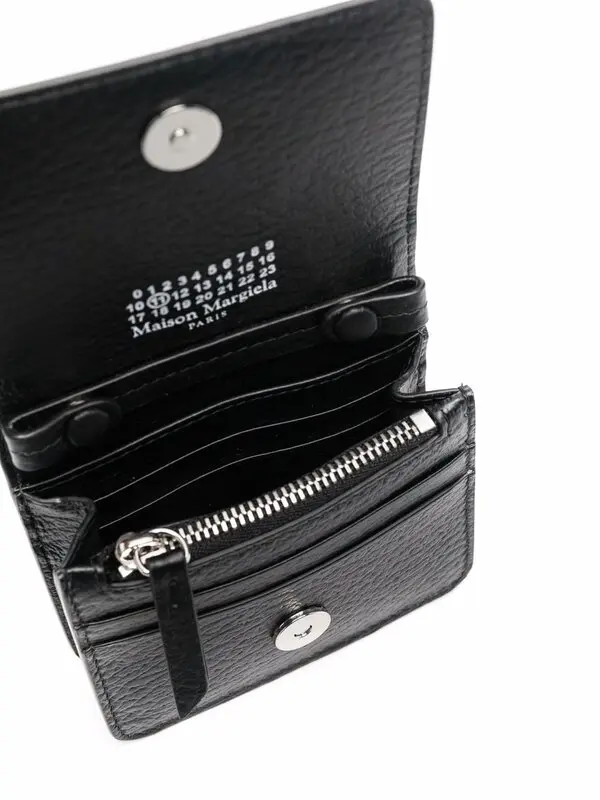 MAISON MARGIELA Four-stitch Leather Chain Wallet - Black