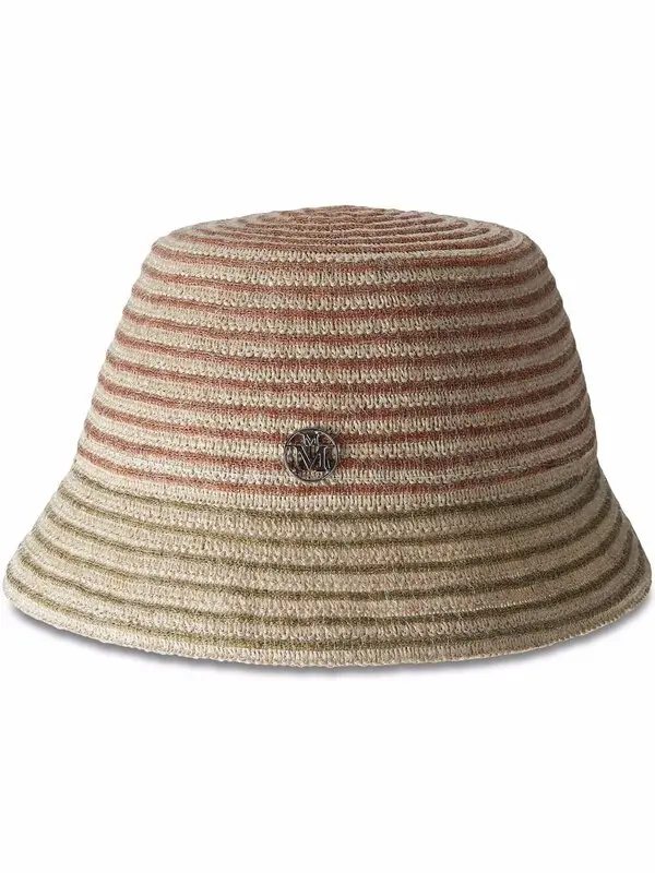 MAISON MICHEL Souna Bucket Hat - Neutrals