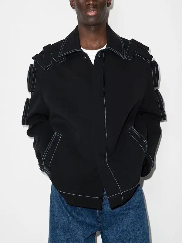 Feng Chen Wang 3d Logo Jacket In Black - 87% Off | Editorialist