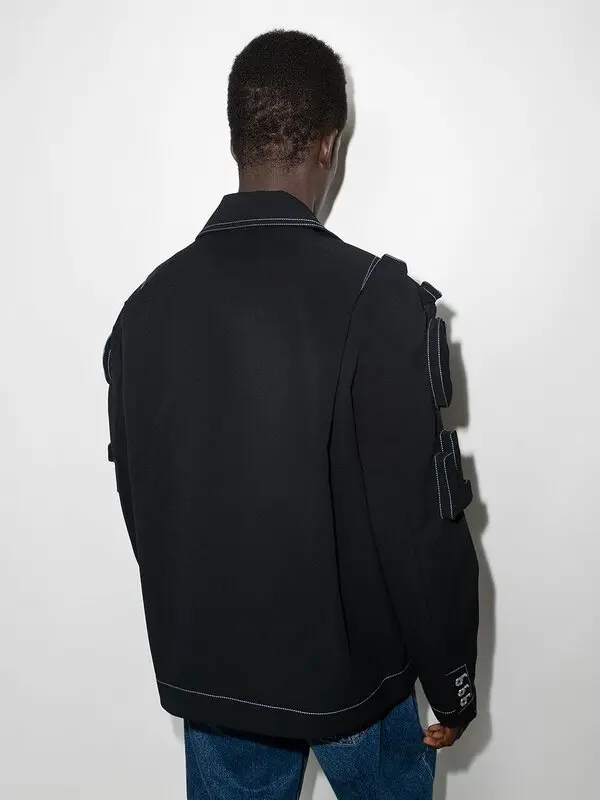 Feng Chen Wang 3d Logo Jacket In Black - 87% Off | Editorialist