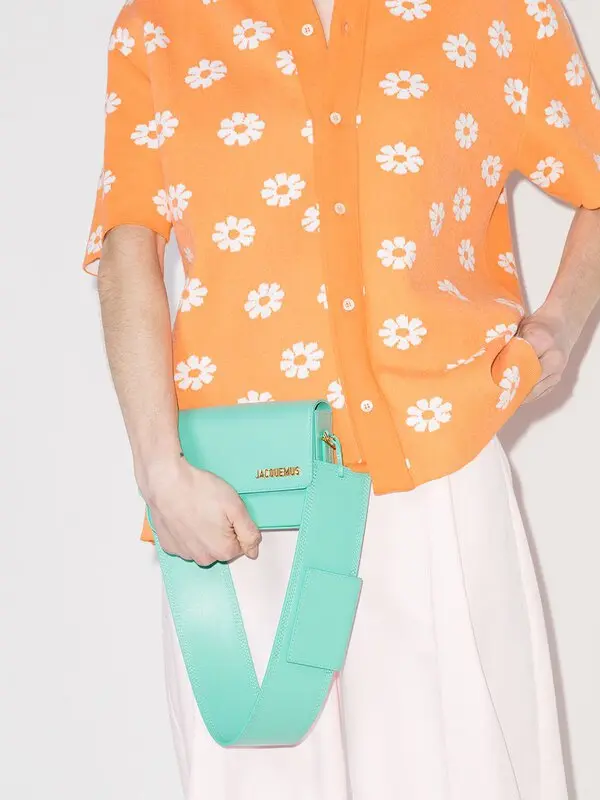Jacquemus Le Carinu Leather Shoulder Bag - Green