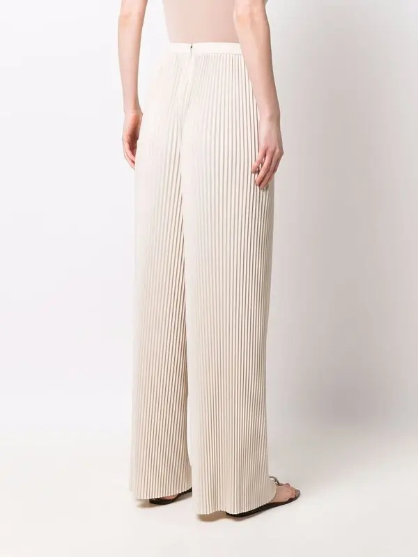 Fabiana Filippi Straight-leg Plissé Trousers - Neutrals