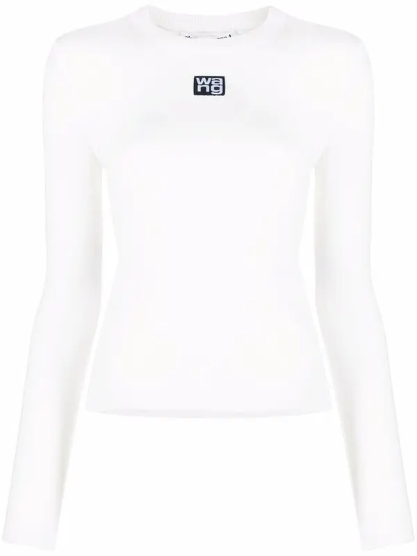 Alexander Wang Logo-print Long-sleeve T-shirt