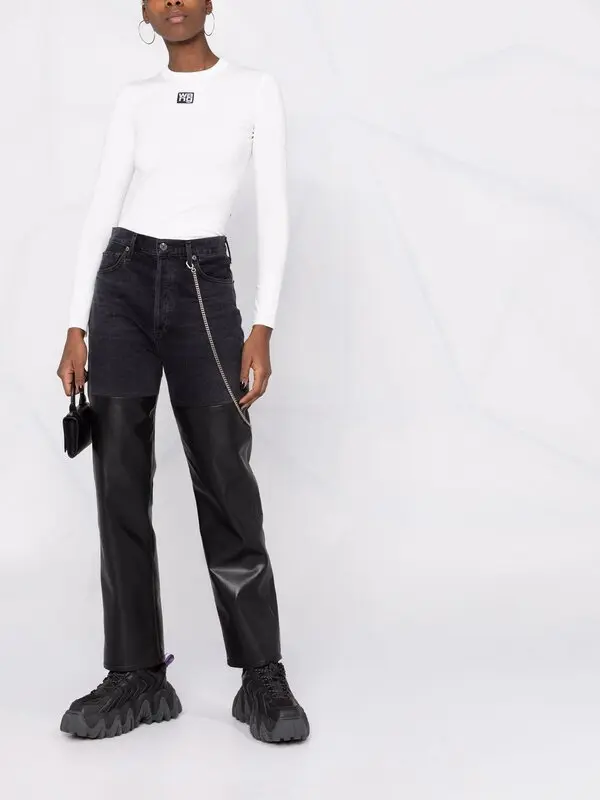 Alexander Wang Logo-print Long-sleeve T-shirt