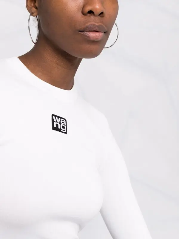 Alexander Wang Logo-print Long-sleeve T-shirt