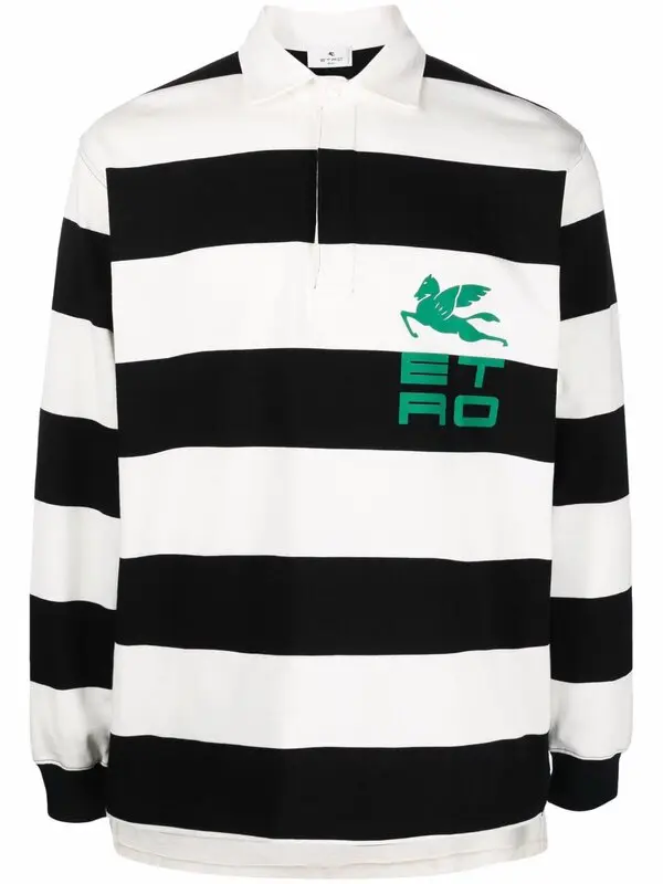Etro Striped Polo Shirt - White