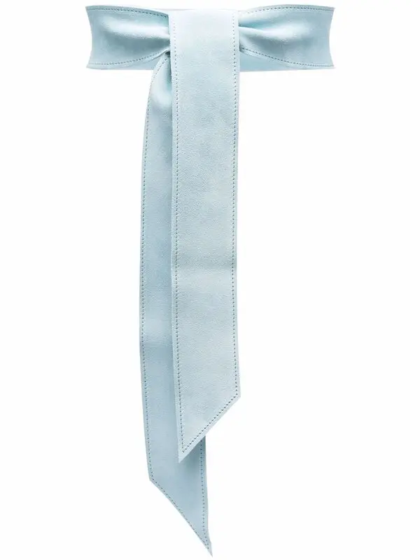 FORTE_FORTE Tie-fastening Suede Belt - Blue