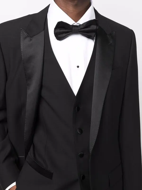 Canali Buttoned Long-sleeve Tuxedo Shirt