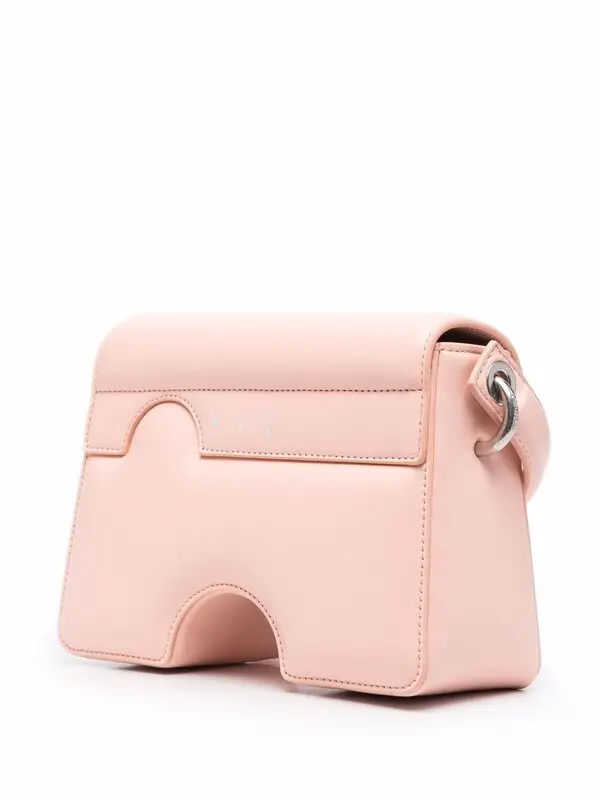 Off-White Burrow-22 Leather Shoulder Bag - Pink