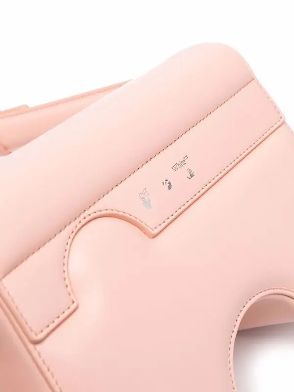 Off-White Burrow-22 Leather Shoulder Bag - Pink