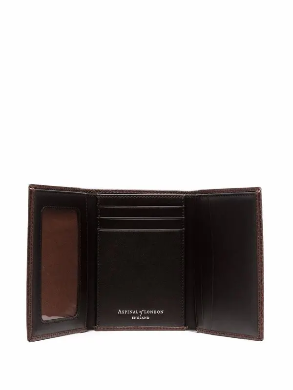 ASPINAL OF LONDON Tri-fold Leather Wallet - Brown