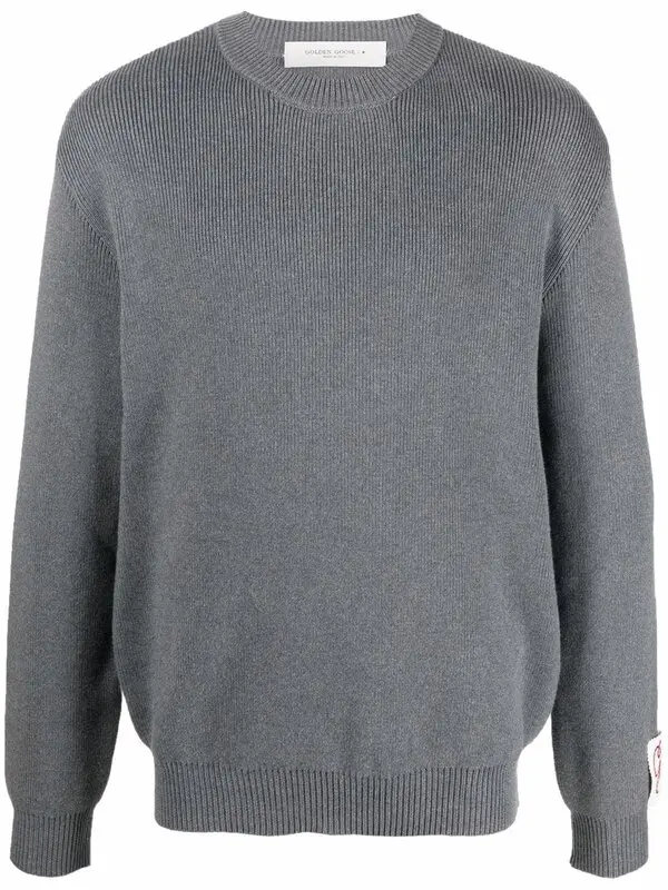 GOLDEN GOOSE Logo Patch Sweatshirt - Grey