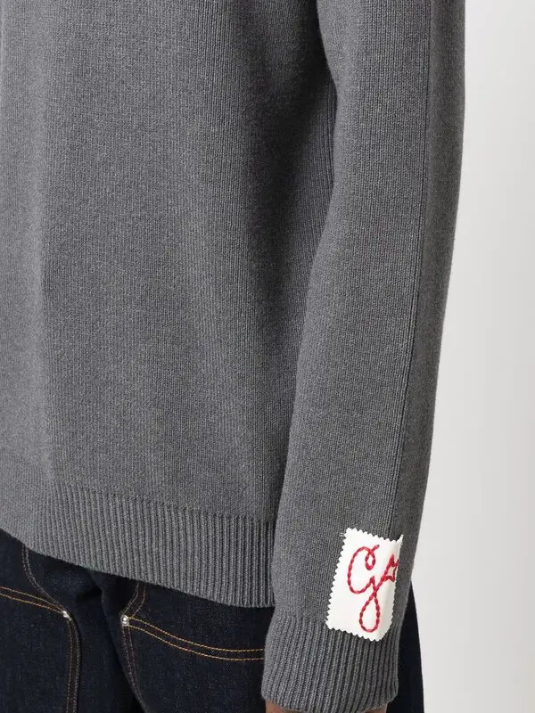 GOLDEN GOOSE Logo Patch Sweatshirt - Grey