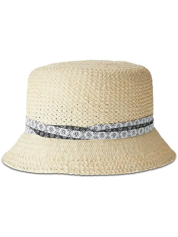 MAISON MICHEL Zango Straw Bucket Hat - Neutrals