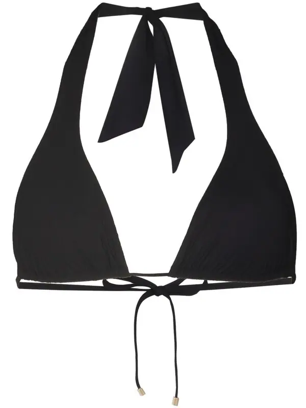 Dolce & Gabbana Halterneck Triangle Bikini Top - Black