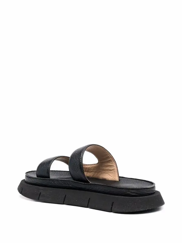 Marsèll Leather Slip-on Sandals - Black