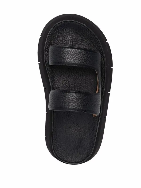 Marsèll Leather Slip-on Sandals - Black