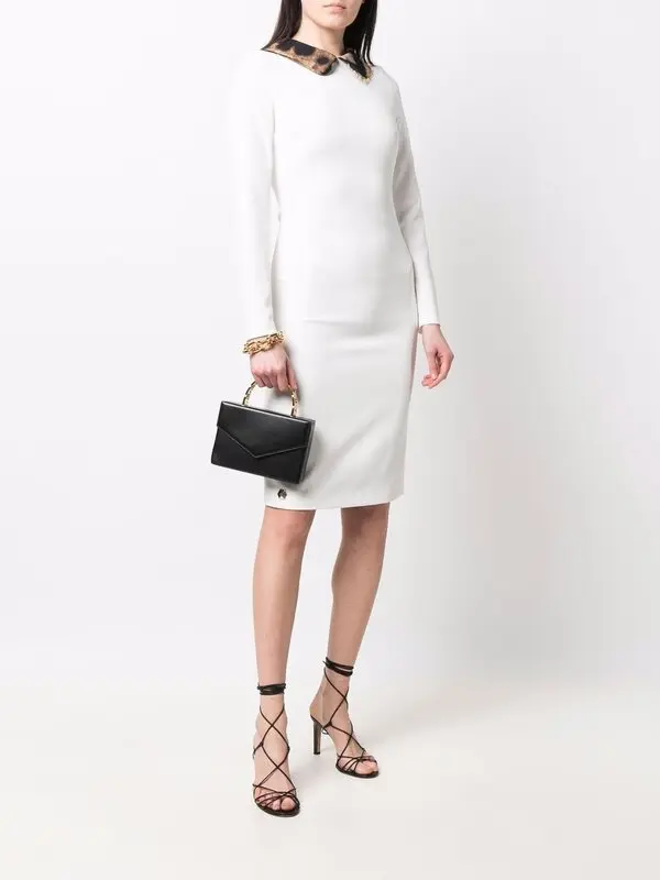 Philipp Plein Leopard-collar Dress