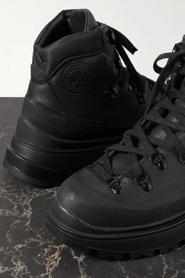Canada Goose Journey Textured-leather Ankle Boots