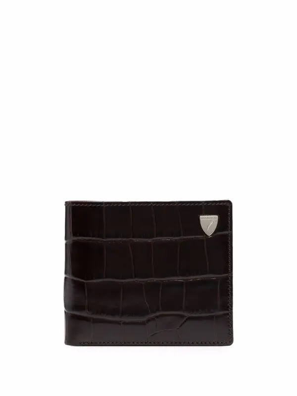 ASPINAL OF LONDON Bi-fold Leather Wallet - Brown