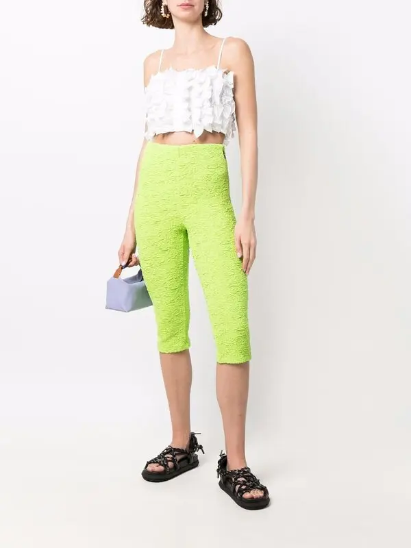 MSGM Jersey-knit Cropped Leggings