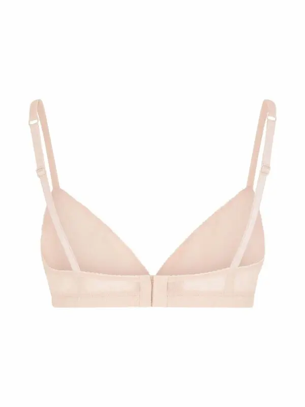 Dolce & Gabbana Dg-logo Triangle Bralette - Neutrals