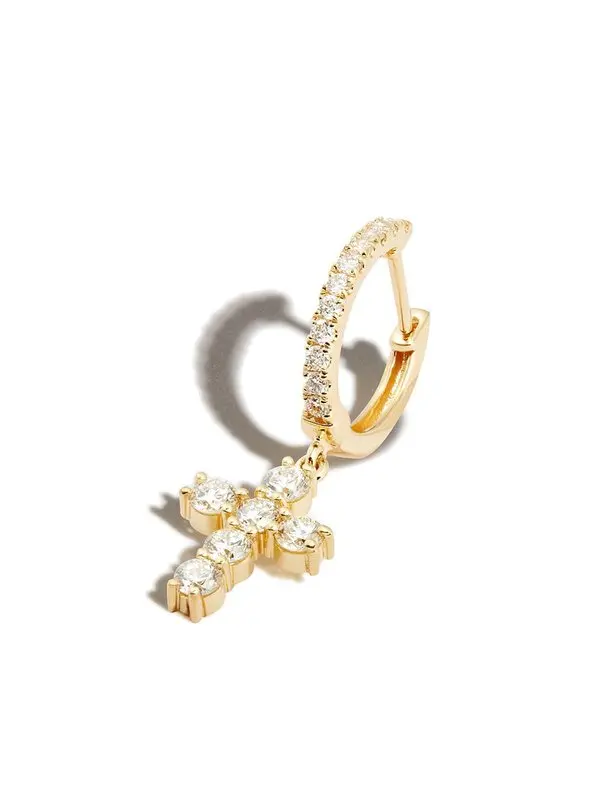 ANITA KO 18kt Yellow Diamond Huggie Drop Earring - Gold