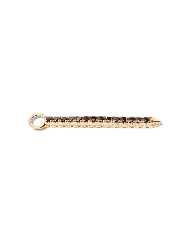 MARIA TASH 18kt Rose Gold Eternity Bar Diamond Charm