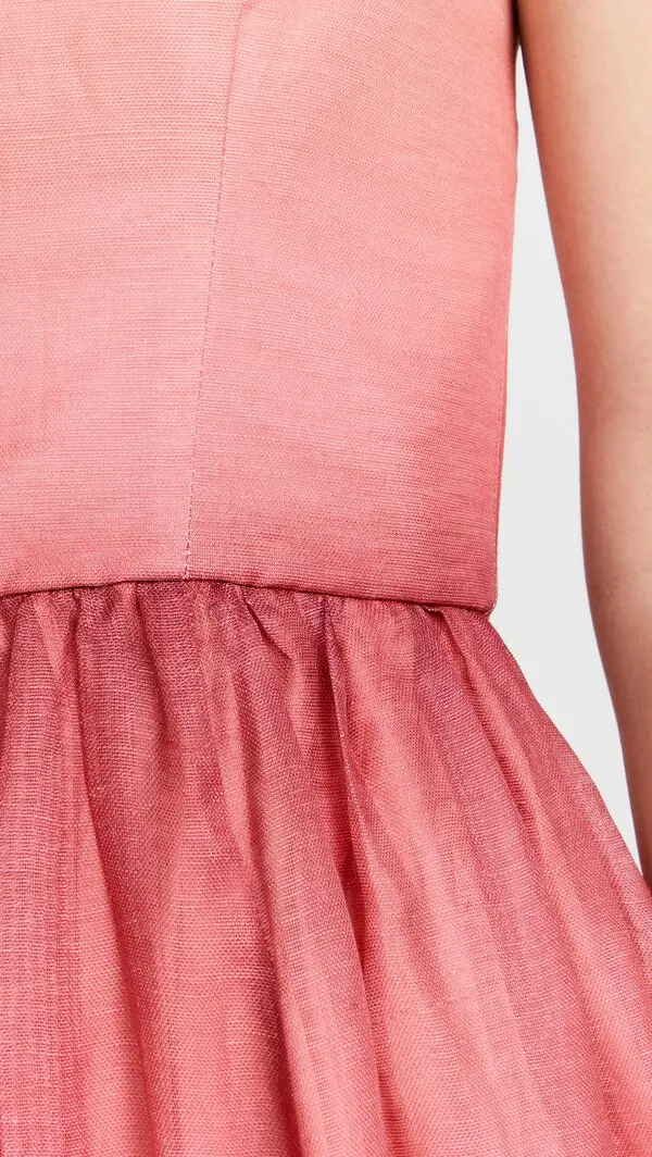 Zimmermann Postcard Strapless Midi Dress