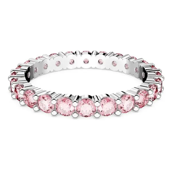 SWAROVSKI Matrix Ring With Oval-cut Zirconia - Pink