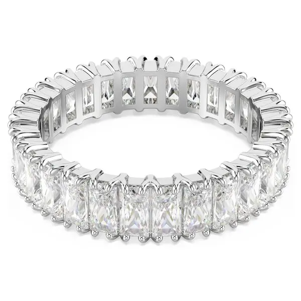 SWAROVSKI Matrix Ring With Oval-cut Zirconia - White