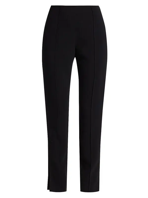 Cinq À Sept Brianne Pintuck Crepe Pants - Black
