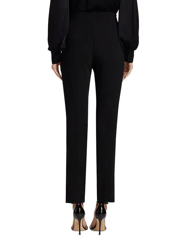 Cinq À Sept Brianne Pintuck Crepe Pants - Black