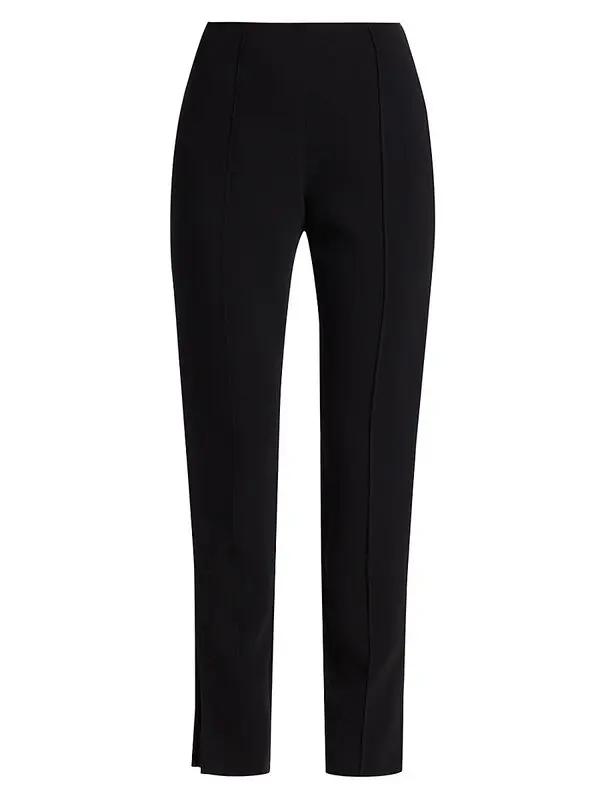 Cinq À Sept Brianne Pintuck Crepe Pants - Black