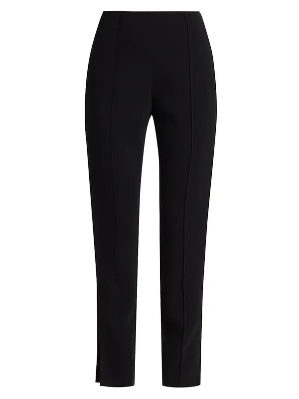 Cinq À Sept Brianne Pintuck Crepe Pants - Black