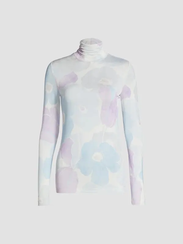 St. John Floral Watercolor Top - Multi