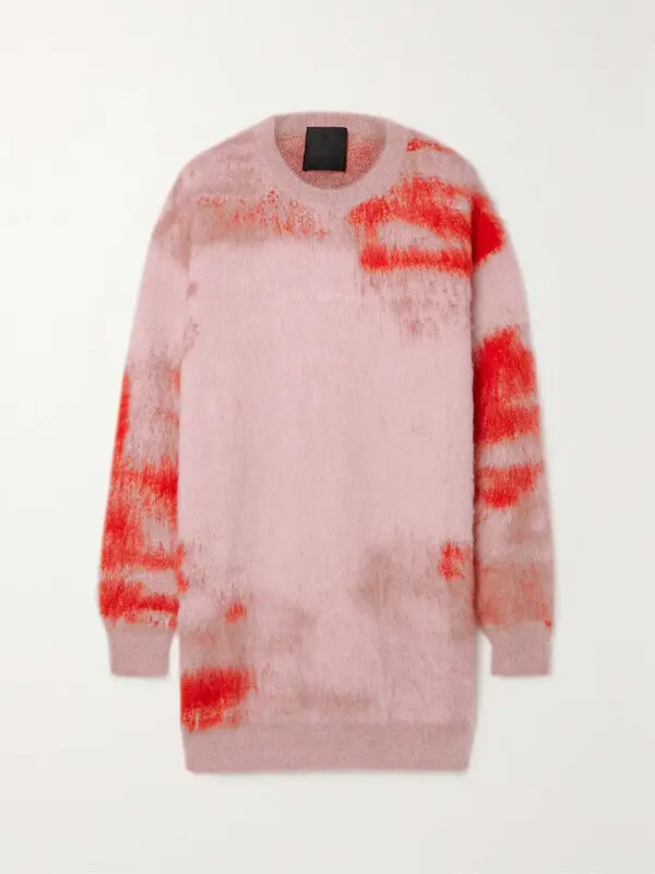 Givenchy Chito Brushed Jacquard-knit Mini Dress