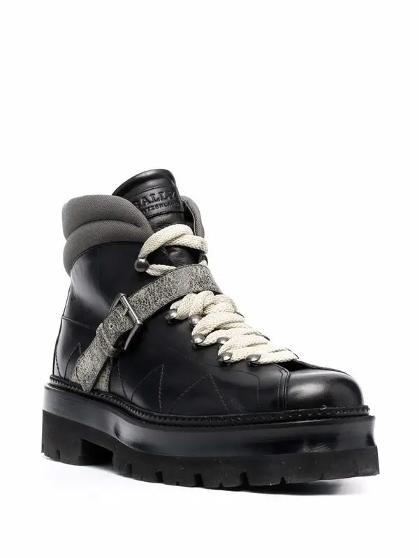 Bally Leather Lace-up Boots