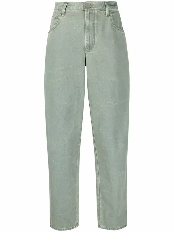 Alberta Ferretti Light Cotton High-waisted Tapered Jeans