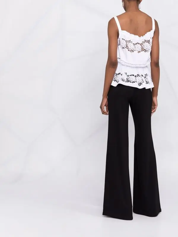 Alberta Ferretti High-waisted Flared Trousers