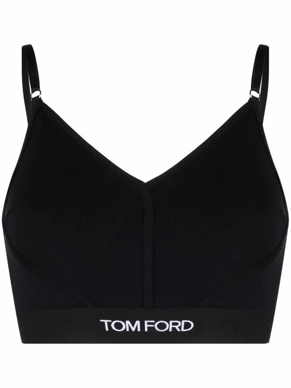 TOM FORD Logo Underband Bralette - Black