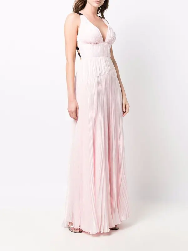 MARIA LUCIA HOHAN V-neck Sleeveless Dress