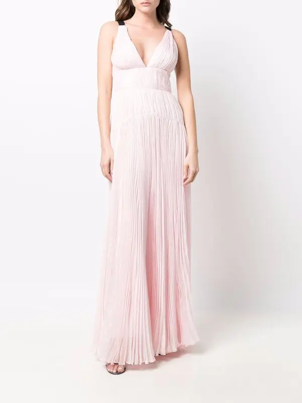 MARIA LUCIA HOHAN V-neck Sleeveless Dress