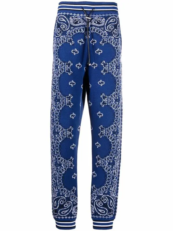 Amiri Bandana-print Track Trousers - Blue