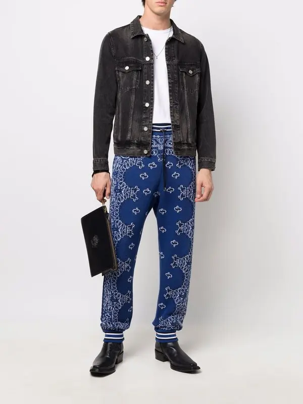 Amiri Bandana-print Track Trousers - Blue
