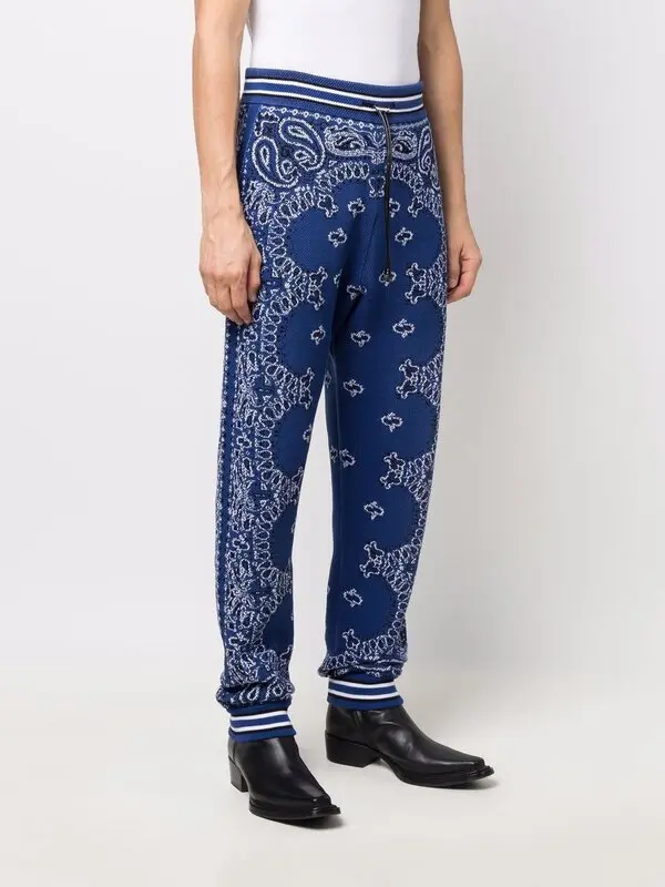 Amiri Bandana-print Track Trousers - Blue