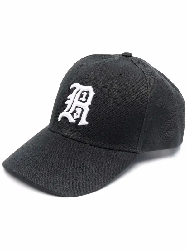R13 Embroidered Logo Cap - Black