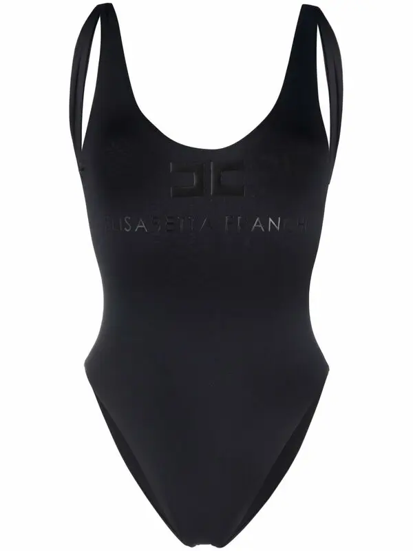 Elisabetta Franchi Logo-print Scoop-neck Swimsuit