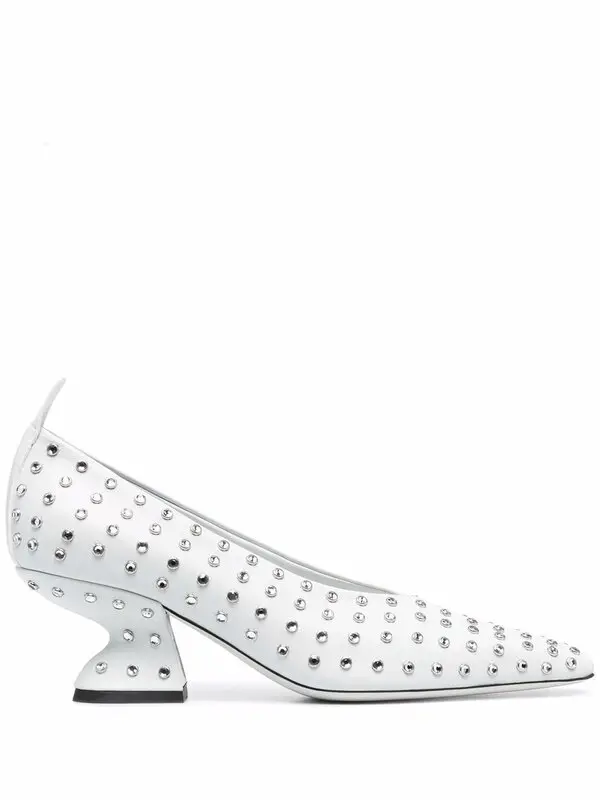 FERRAGAMO 60mm F-heel Rhinestone Pumps
